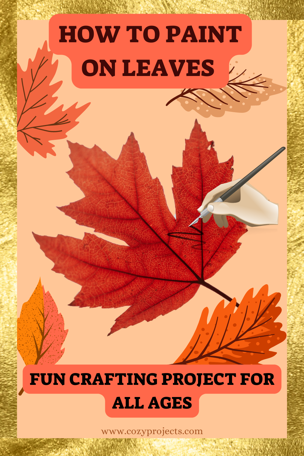 How to create leaf art: tips on painting leaves - Cozy Projects
