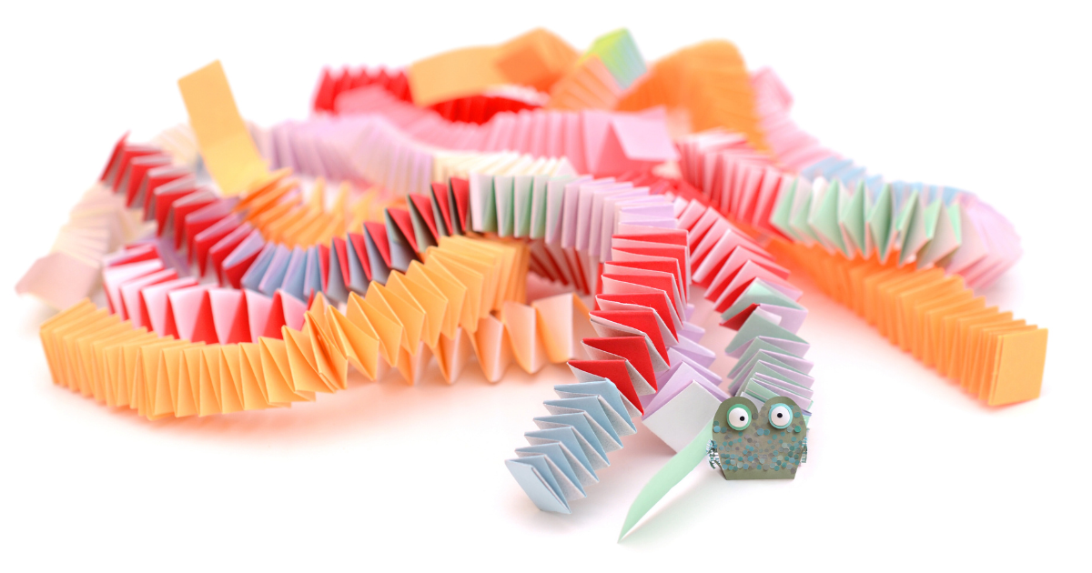DIY Craft: How to Make an Accordion Paper Snake - Cozy Projects